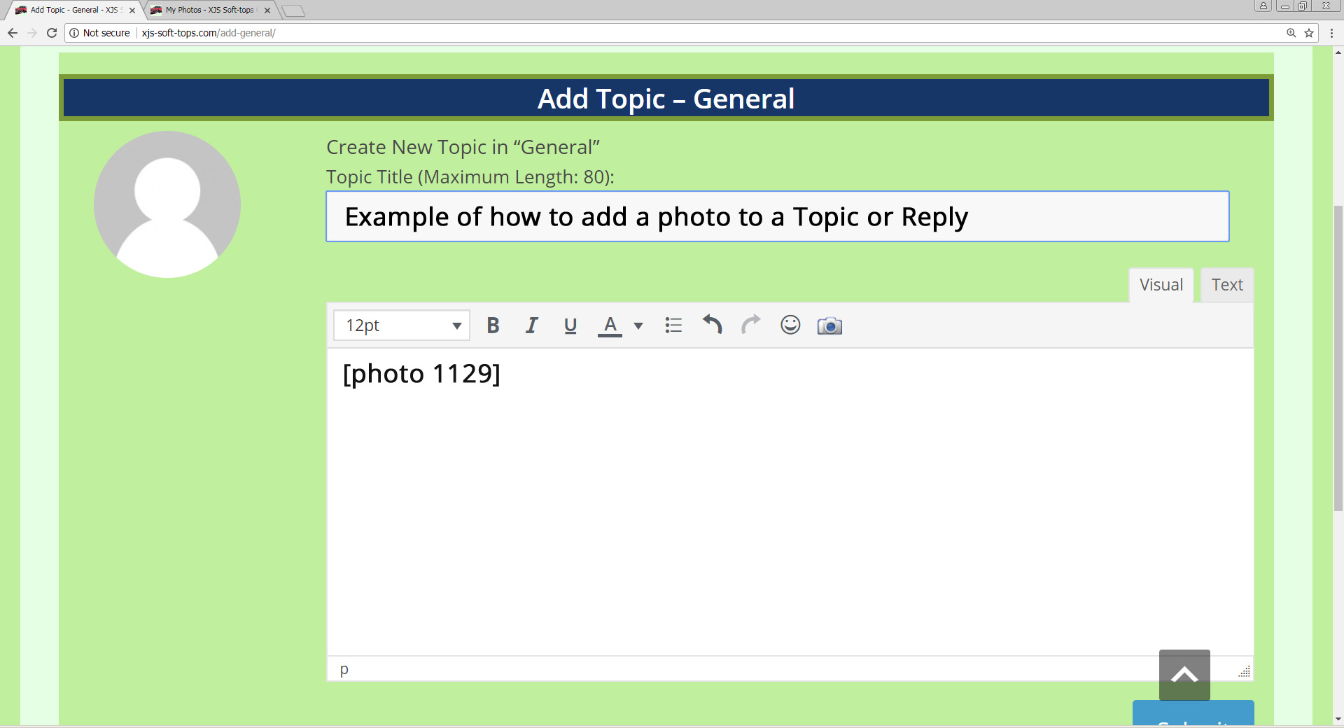 Photo Add Final – XJS Soft Tops Club